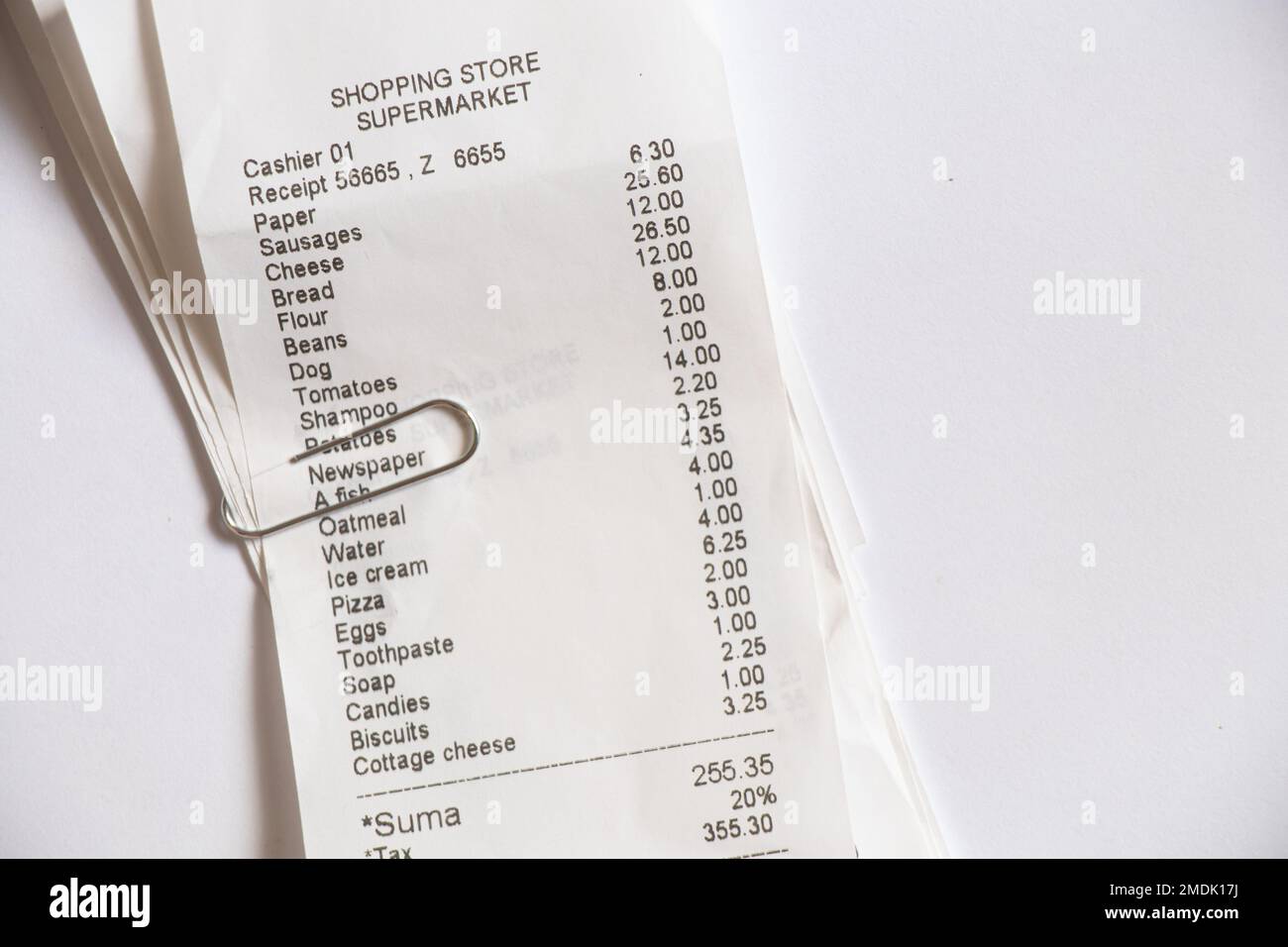 Check receipts hi-res stock photography and images - Alamy