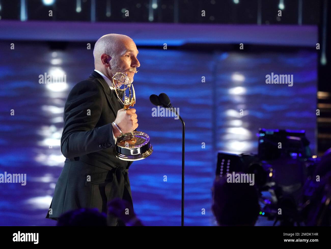 Rob Eric accepts the Emmy for outstanding structured reality program ...