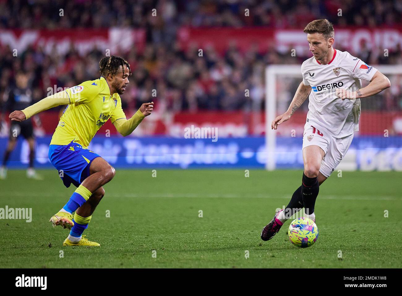 Seville, Spain. 21st, January 2023. Ivan Rakitic (10) of Sevilla FC and ...