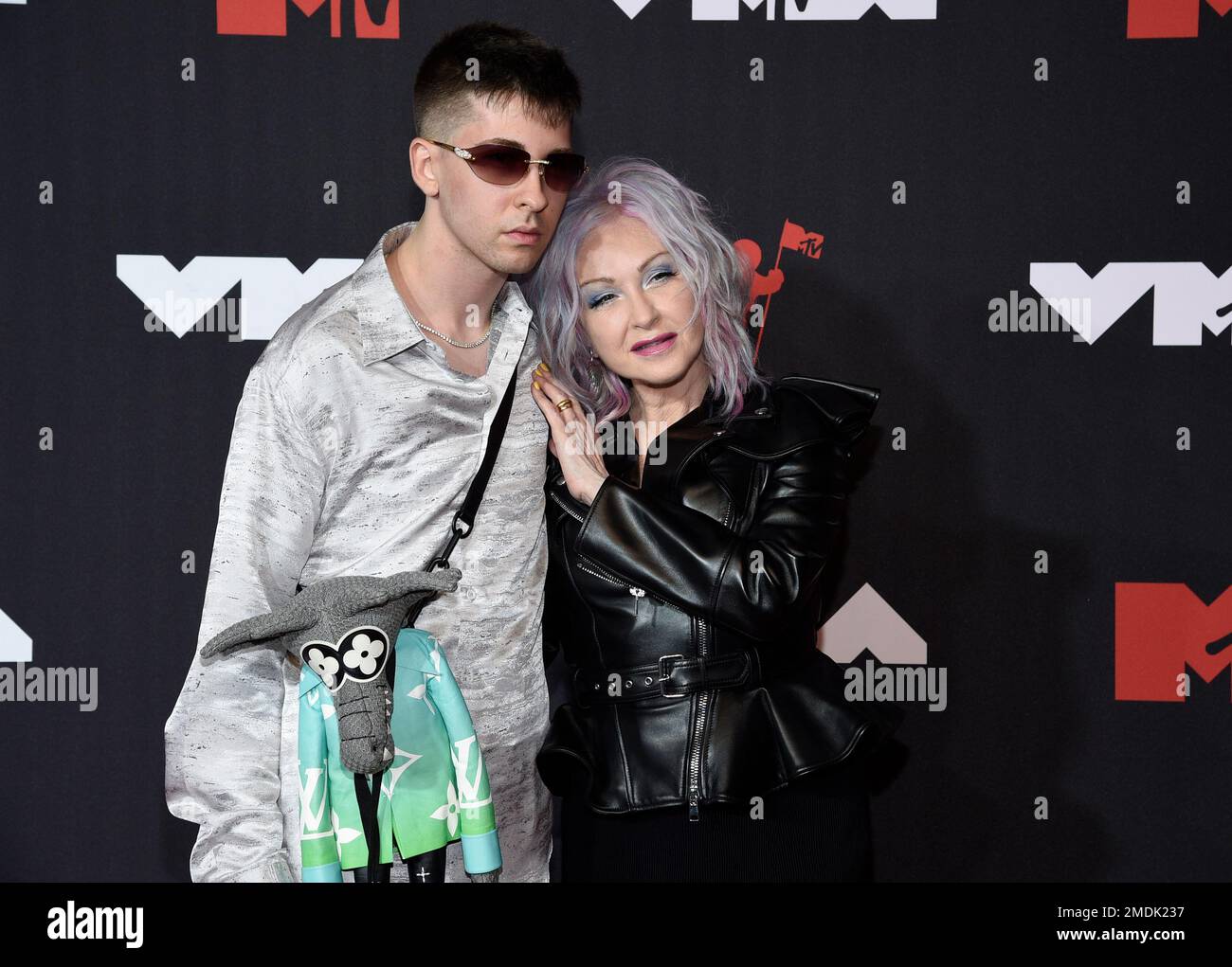Declyn Thornton Lauper, left, and Cyndi Lauper arrive at the MTV Video ...