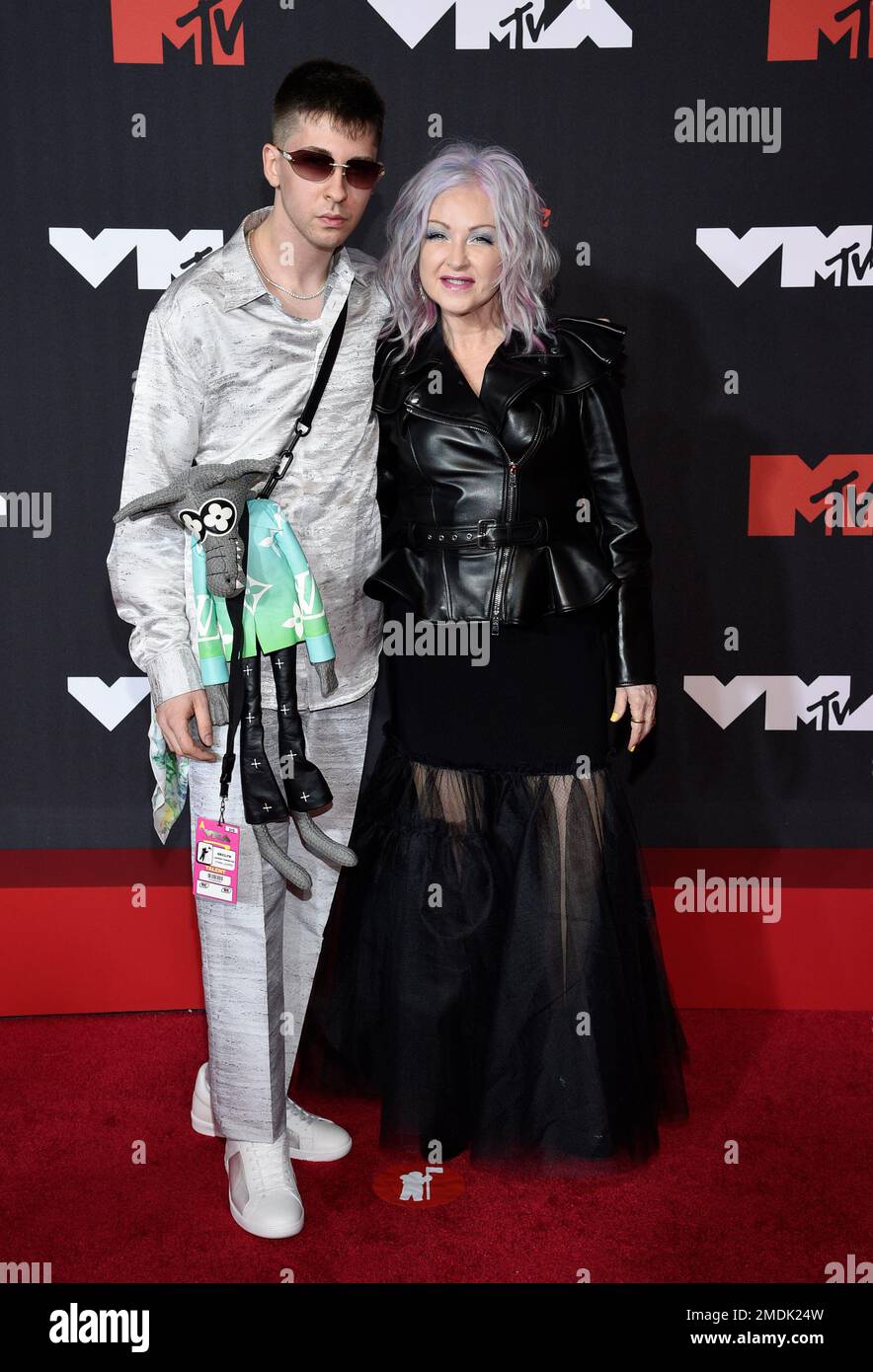 Declyn Thornton Lauper, left, and Cyndi Lauper arrive at the MTV Video ...