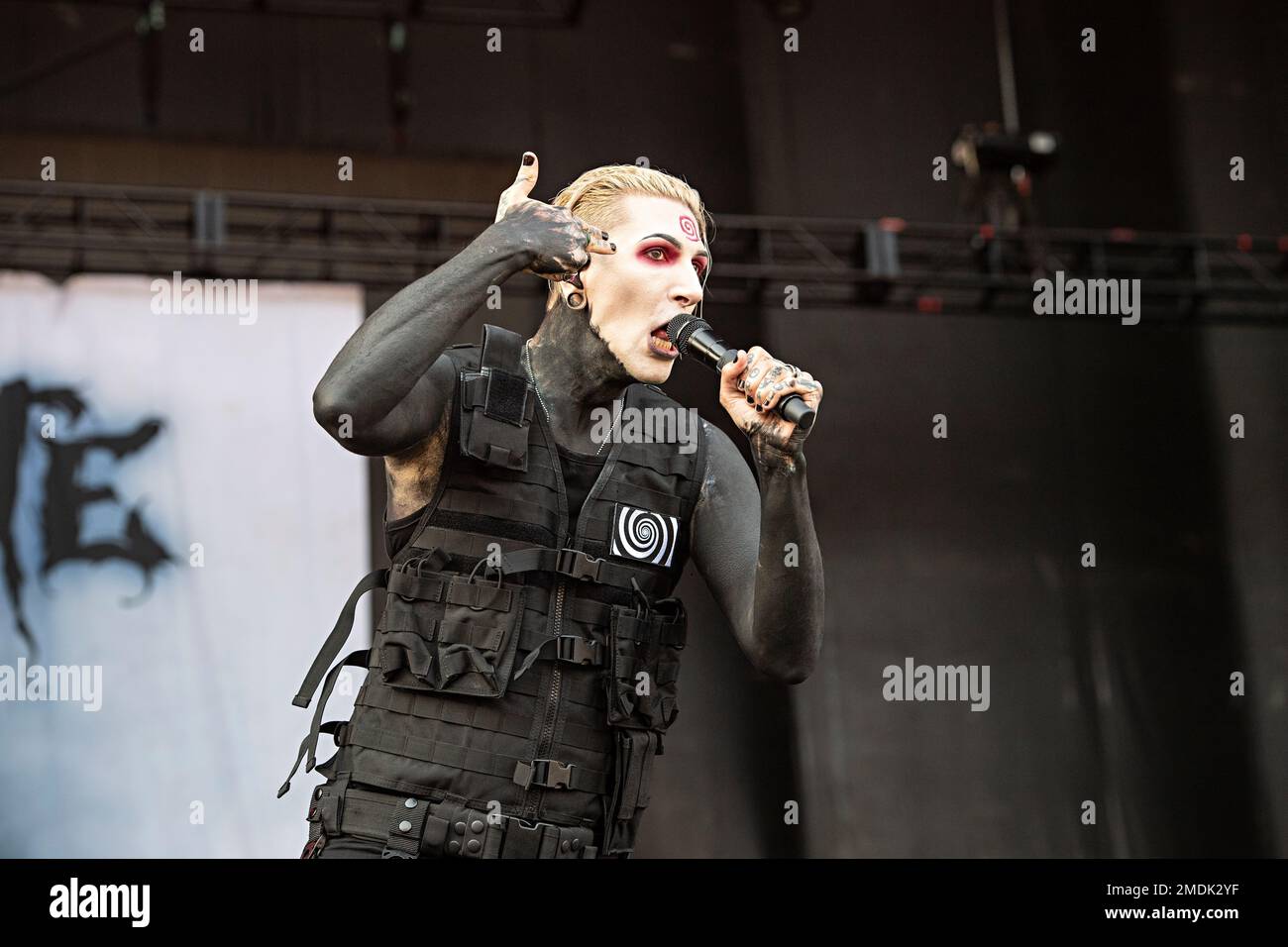 Chris "Motionless" Cerulli of Motionless in White performs at ...