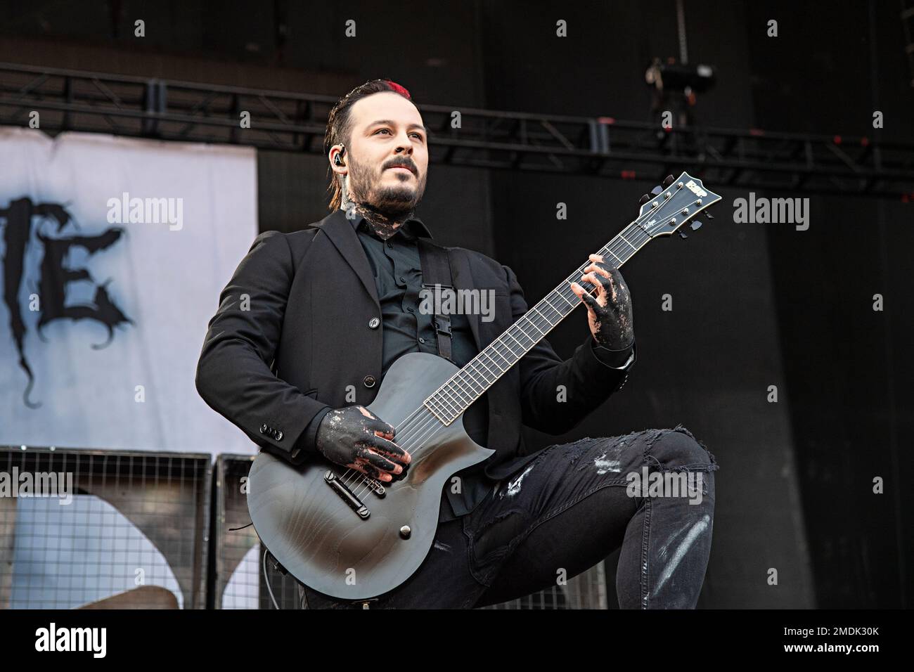 Ryan Sitkowski of Motionless in White performs at Inkcarceration Music ...