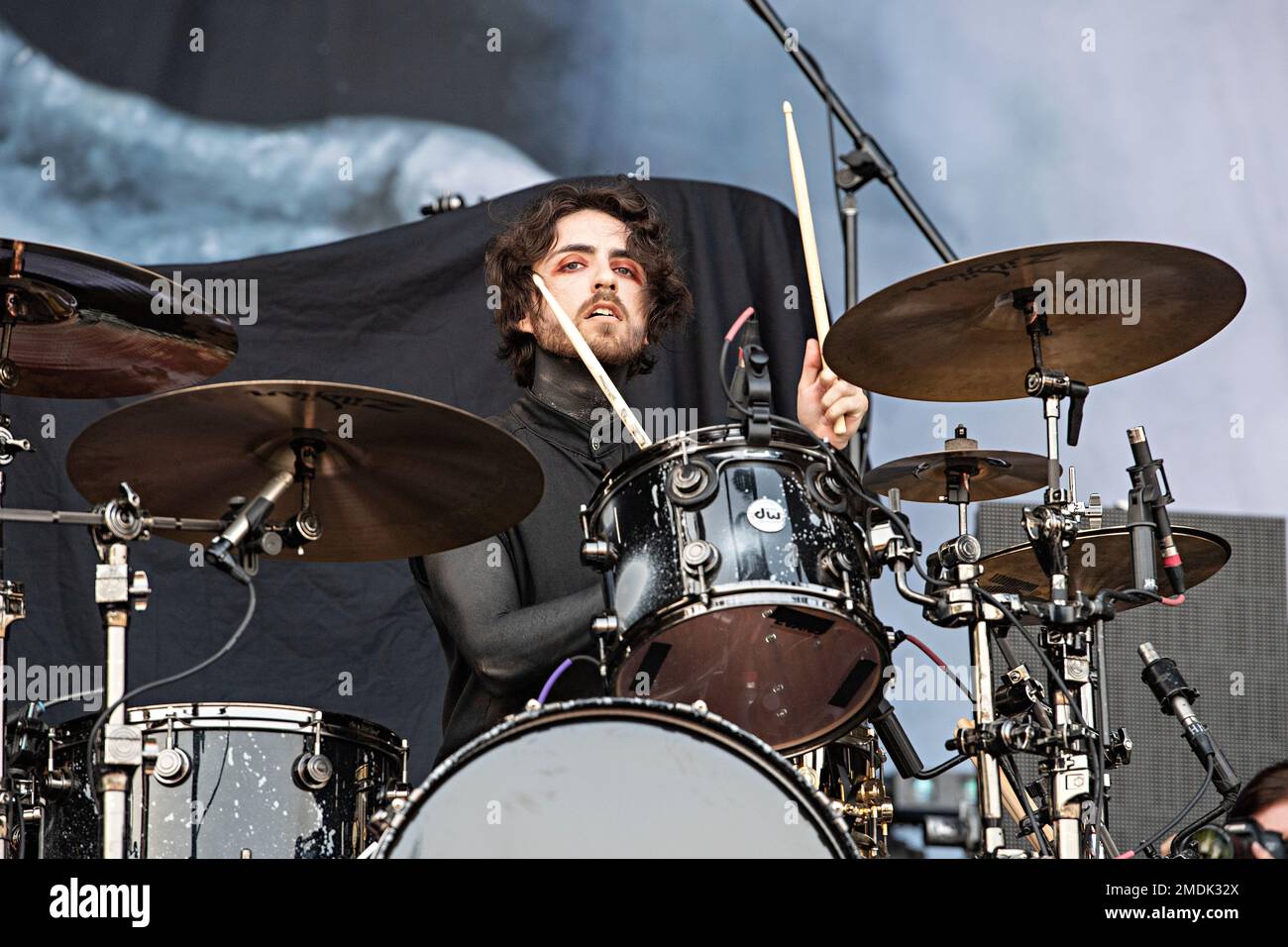 Vinny Mauro of Motionless in White performs at Inkcarceration Music and ...