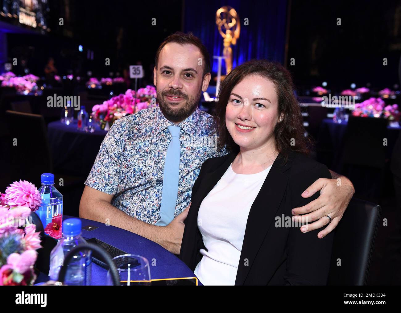 Derek Boonstra, left, and Maria Boonstra attend the second ceremony of ...