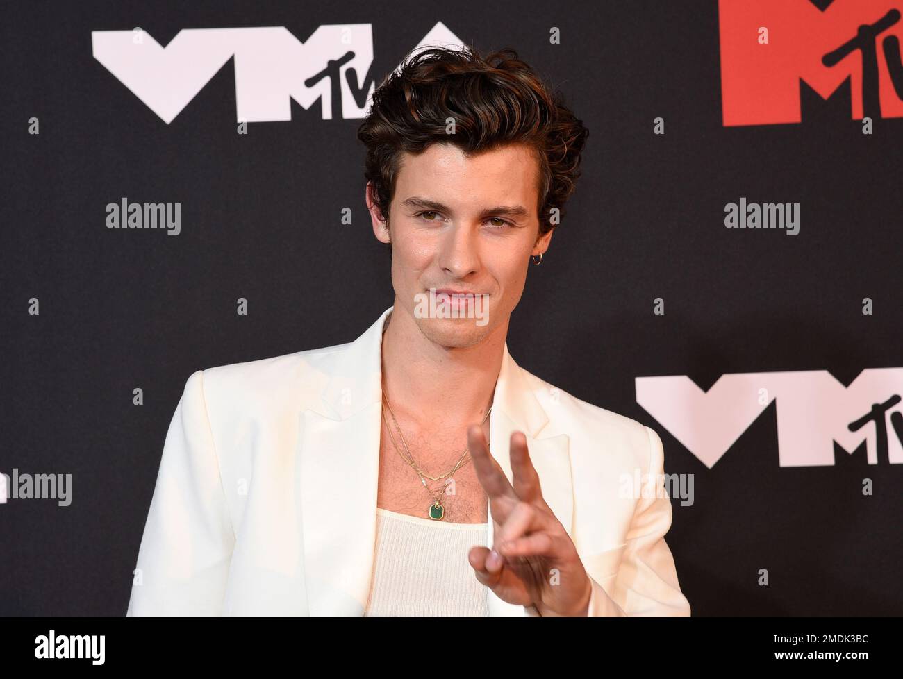 Shawn Mendes arrives at the MTV Video Music Awards at Barclays Center ...