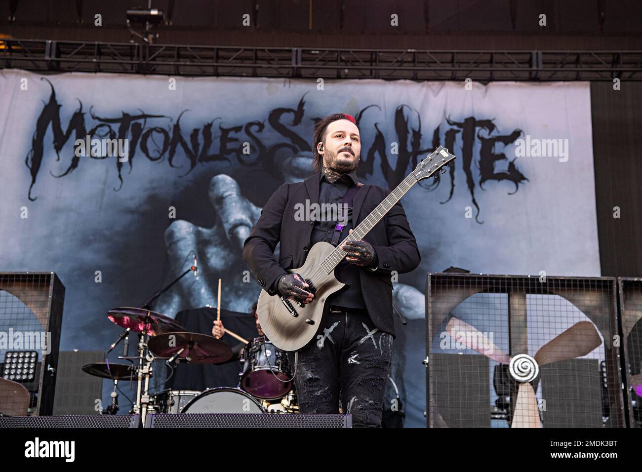 Ryan Sitkowski of Motionless in White performs at Inkcarceration Music ...