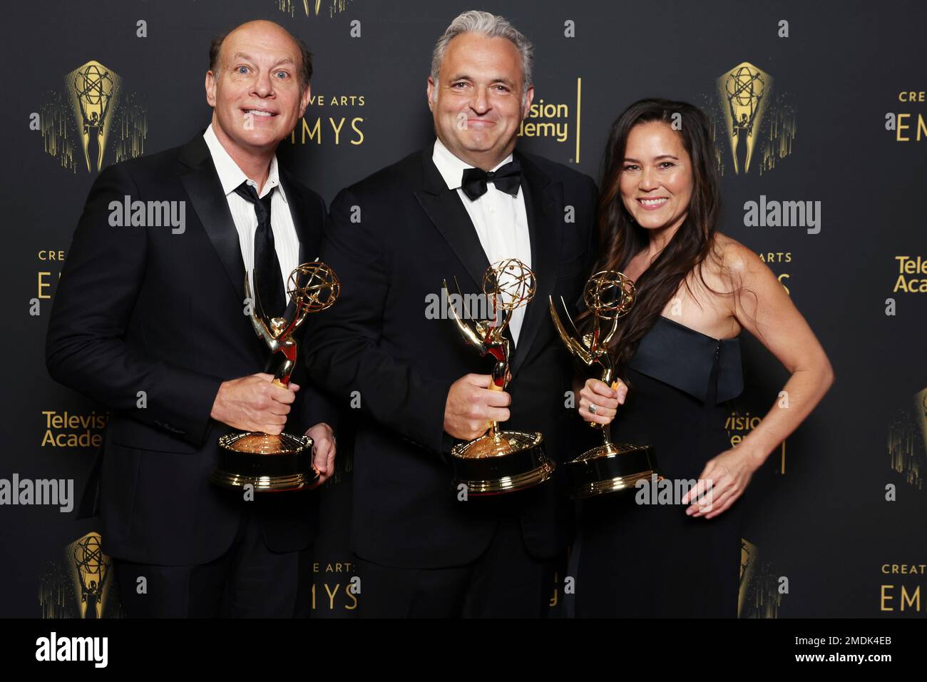 Brian Miller, from left, Genndy Tartakovsky and Shareena Carlson ...