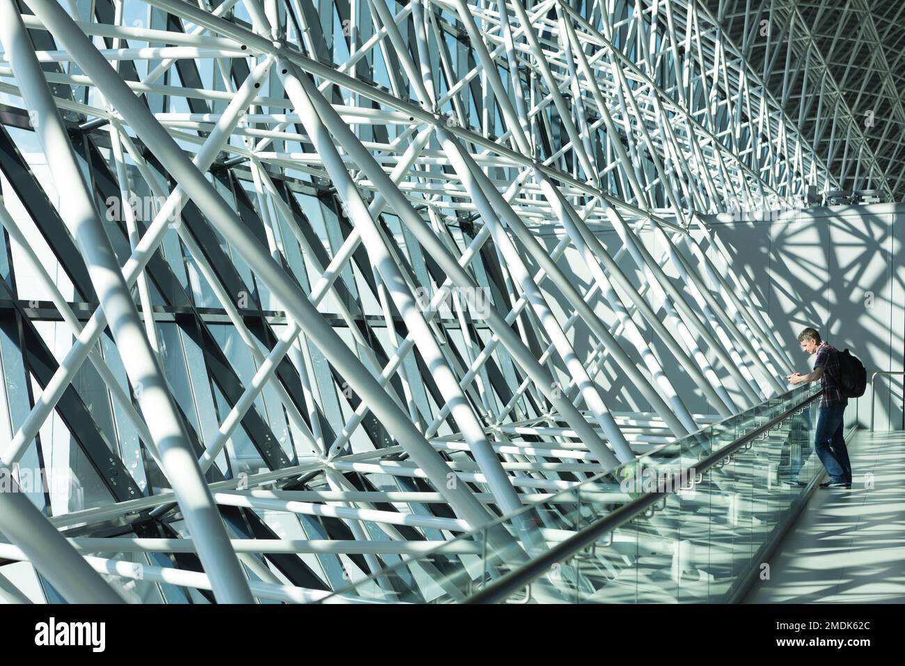 Croatia, Zagreb, the interior of the new Zagreb international airport ...