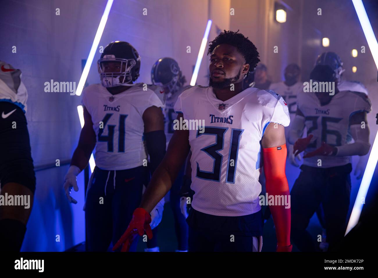 Tennessee Titans free safety Kevin Byard (31) walks out of the tunnel ...