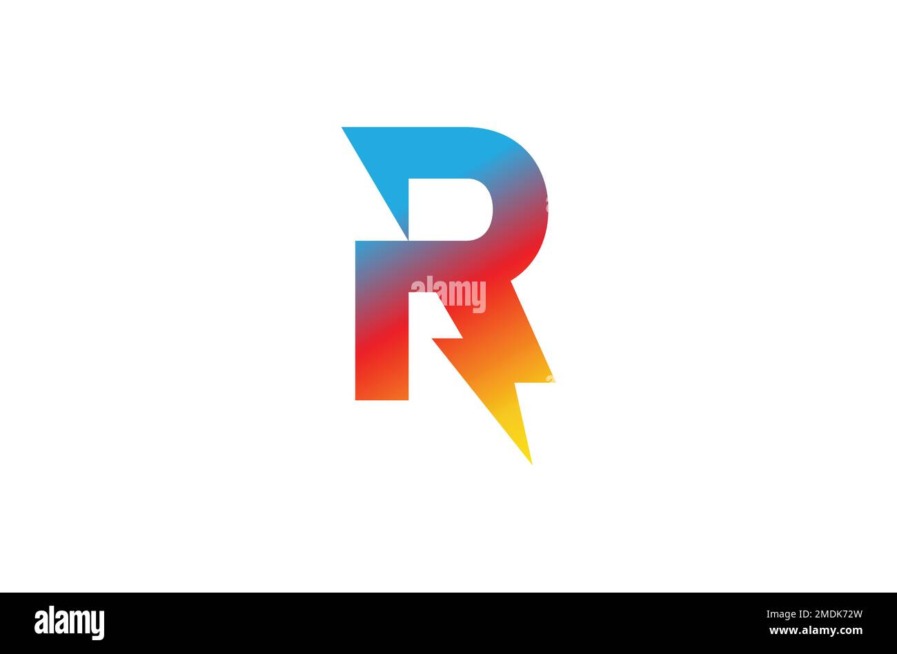 Lightning Letter R Logo
