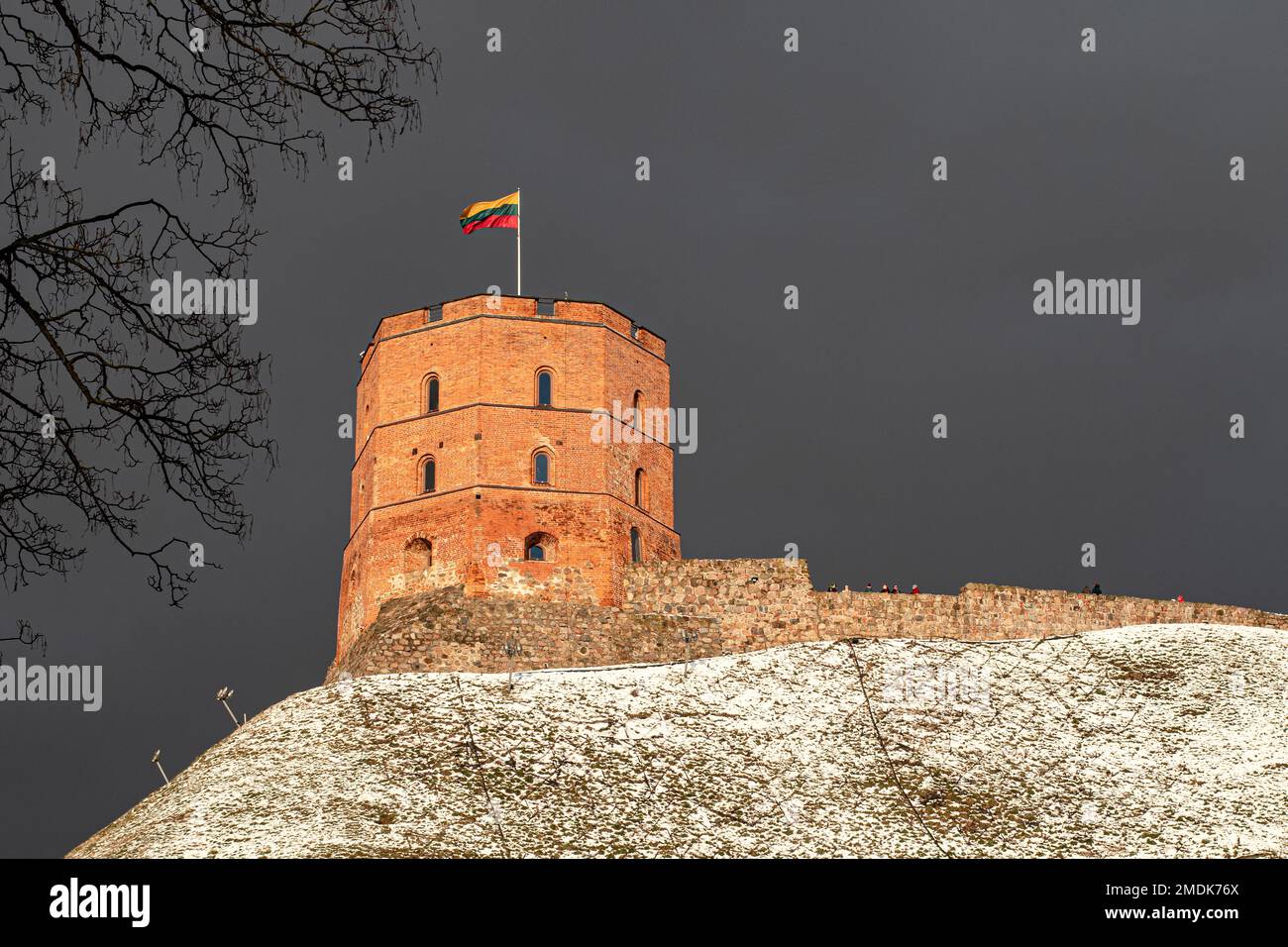 Gediminas Tower or Castle, the remaining part of the Upper Medieval ...