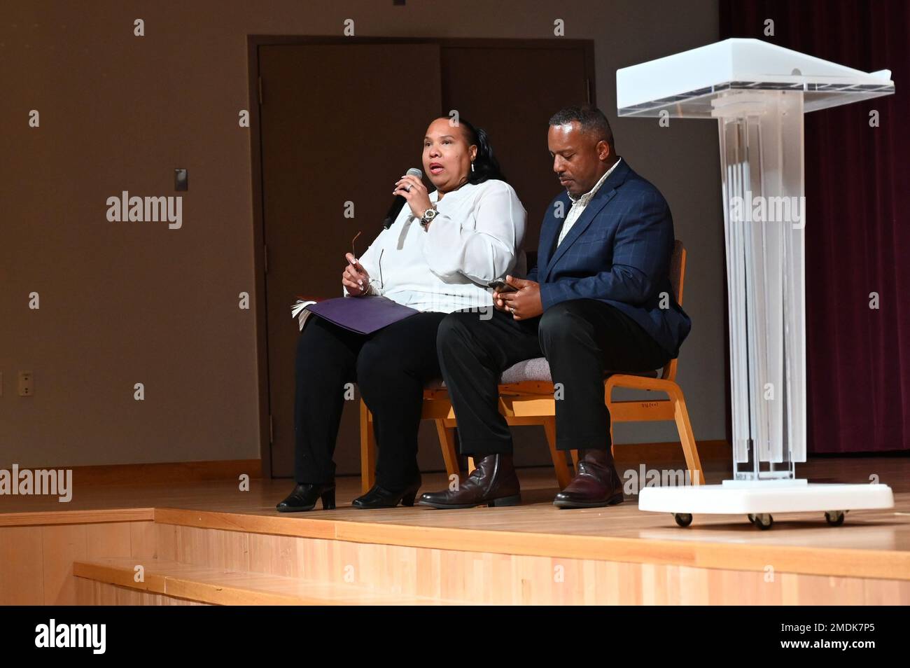 Cherie Elliott (right) and her husband, U.S. Air Force Chap. (Lt. Col ...