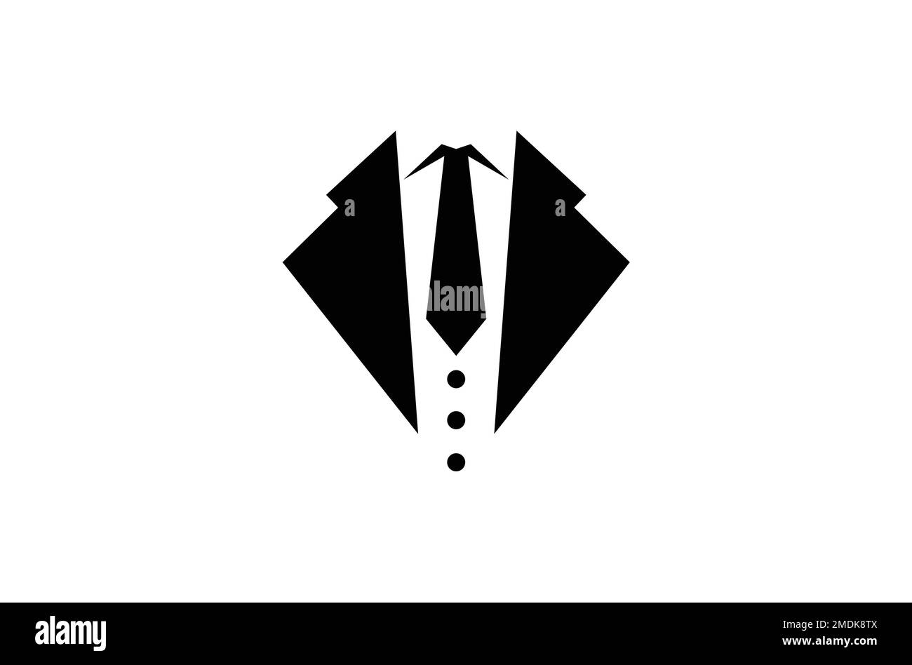 creative black suit logo vector symbol design icon illustration Stock ...