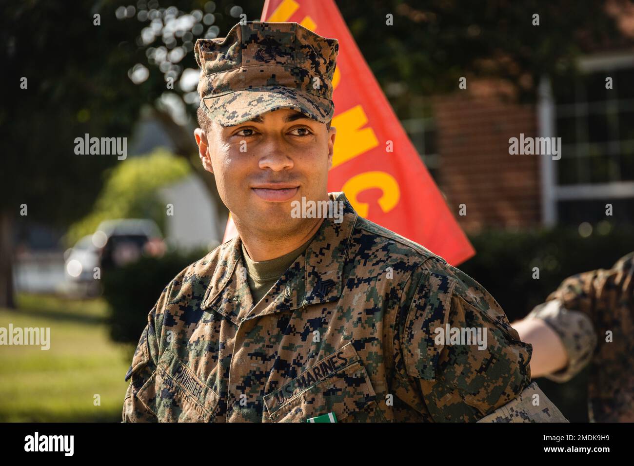 Sgt. Jonathan P. Painter, a machine gunner with Weapons Platoon, Combat Instructor Battalion ...