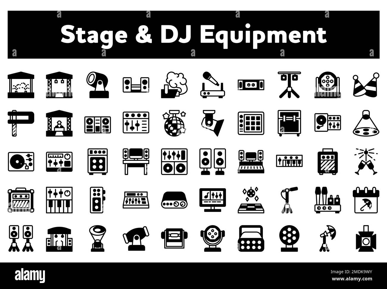 Dj Speakers Vector