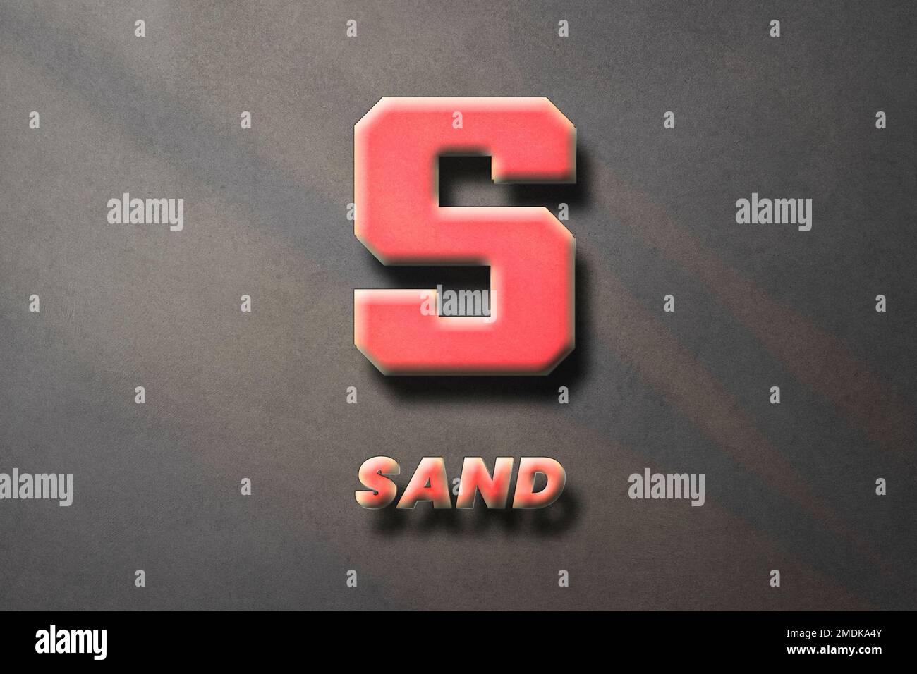 The Sandbox SAND Cryptocurrency 3D coin logo and symbol on brown ...