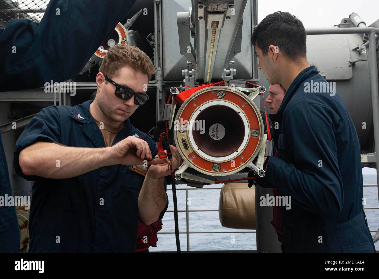 PACIFIC OCEAN (July 25, 2022) Fire Controlman 2nd Class Derrick Gracey ...