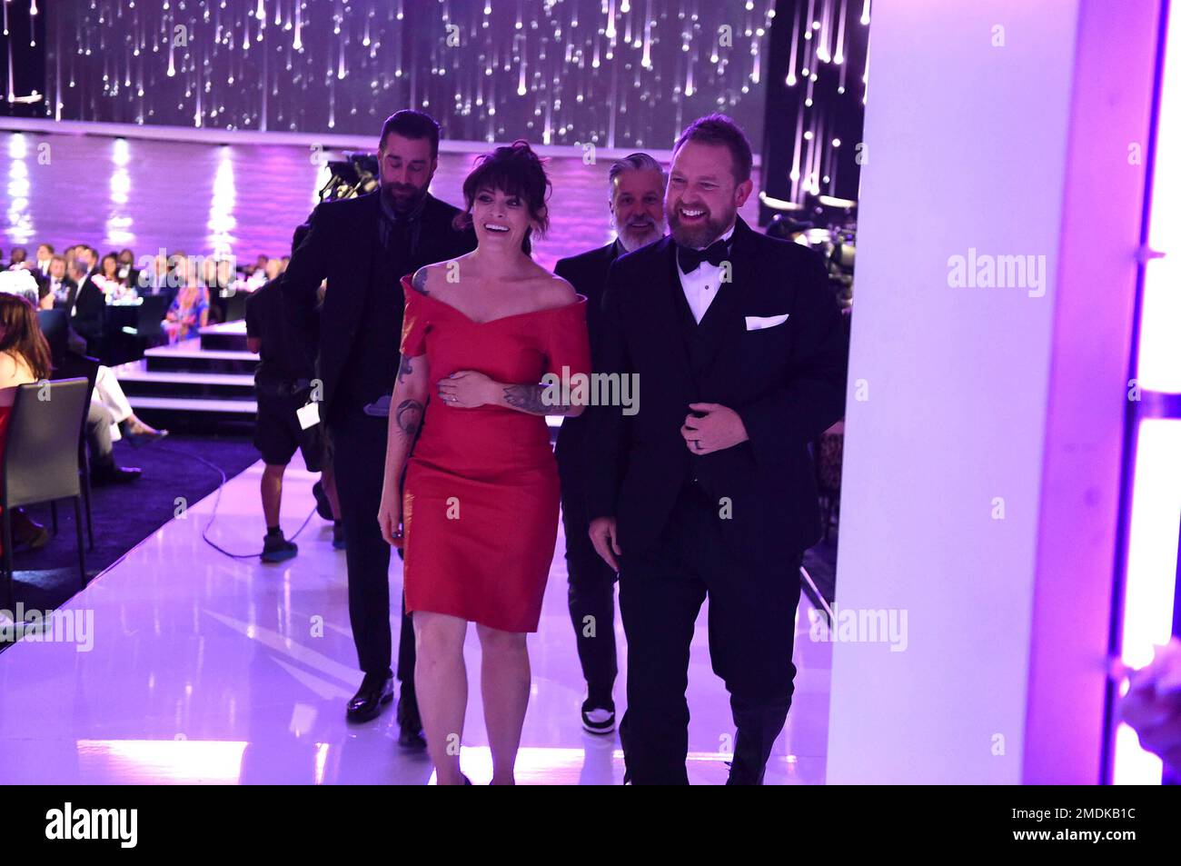 Cale Thomas, from left, Samantha Ward, Pepa Mora and Carlton Coleman ...