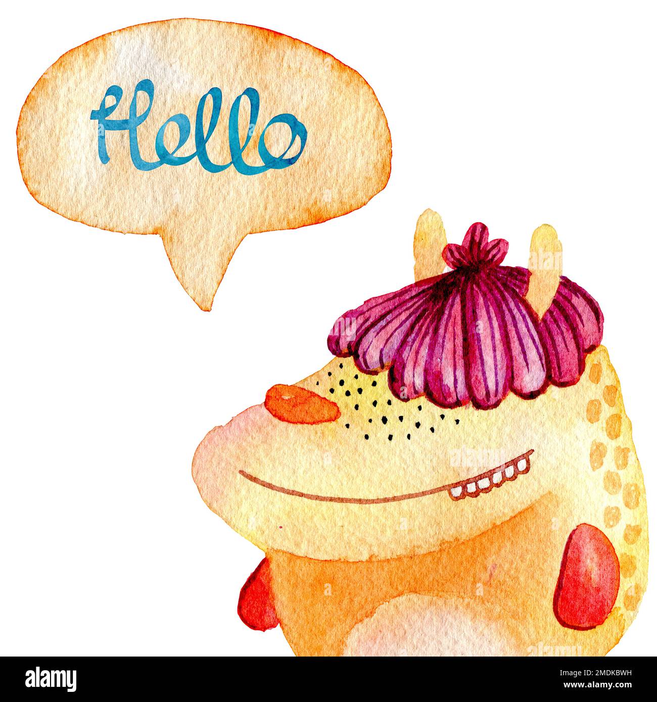 funny monster card Stock Photo - Alamy