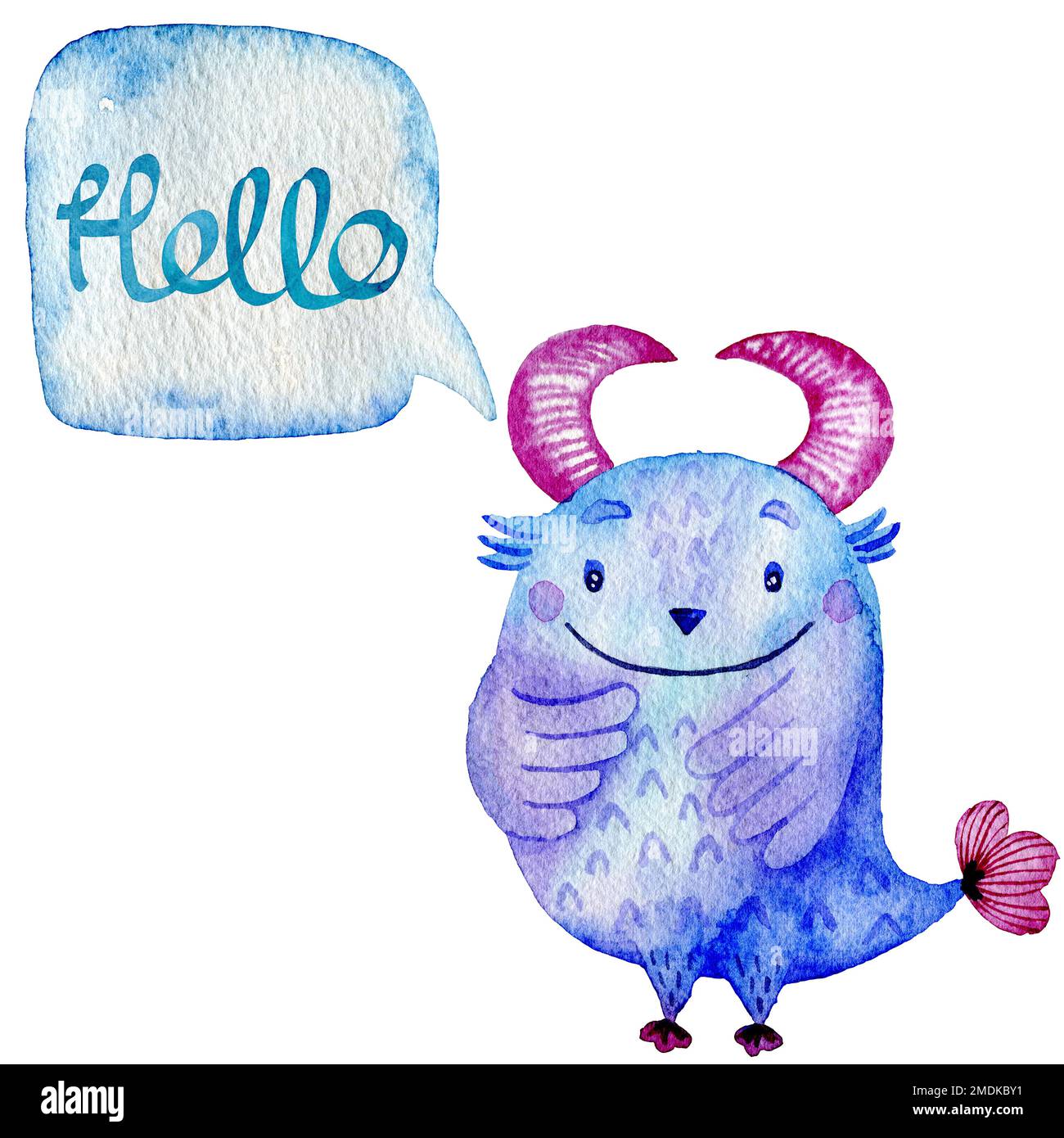 funny monster card Stock Photo - Alamy