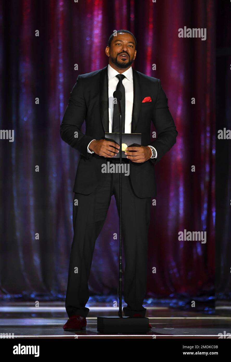Laz Alonzo appears on stage during night one of the Television Academy ...