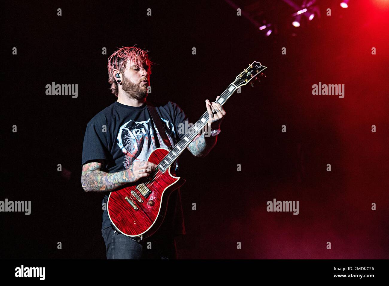 Neil Westfall of A Day to Remember performs at Inkcarceration Music and ...