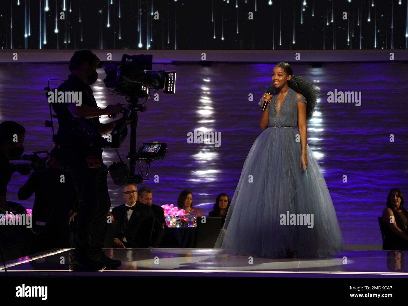 Thuso Mbedu appears on stage during night one of the Television Academy ...