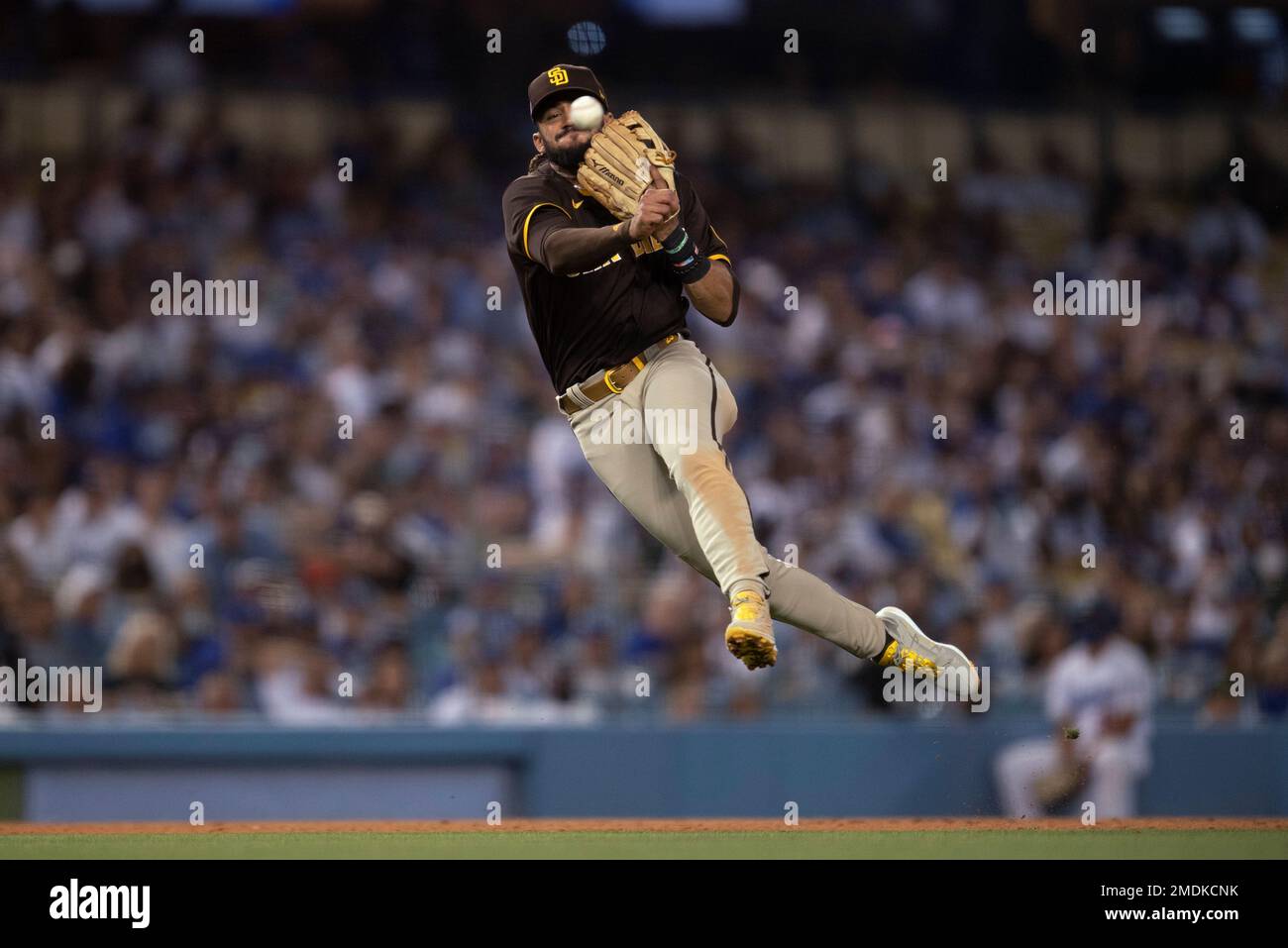 San Diego Padres shortstop Fernando Tatis Jr. throws out Los Angeles ...