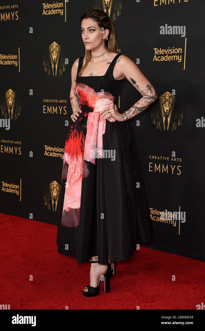 Paris Jackson poses in the press room on night one of the Creative Arts ...