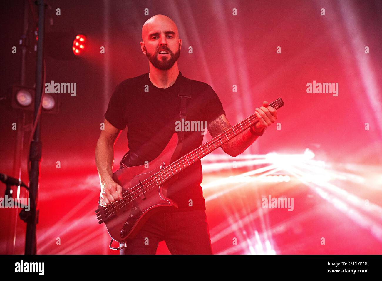 Dustin Davidson of August Burns Red performs at Inkcarceration Music ...