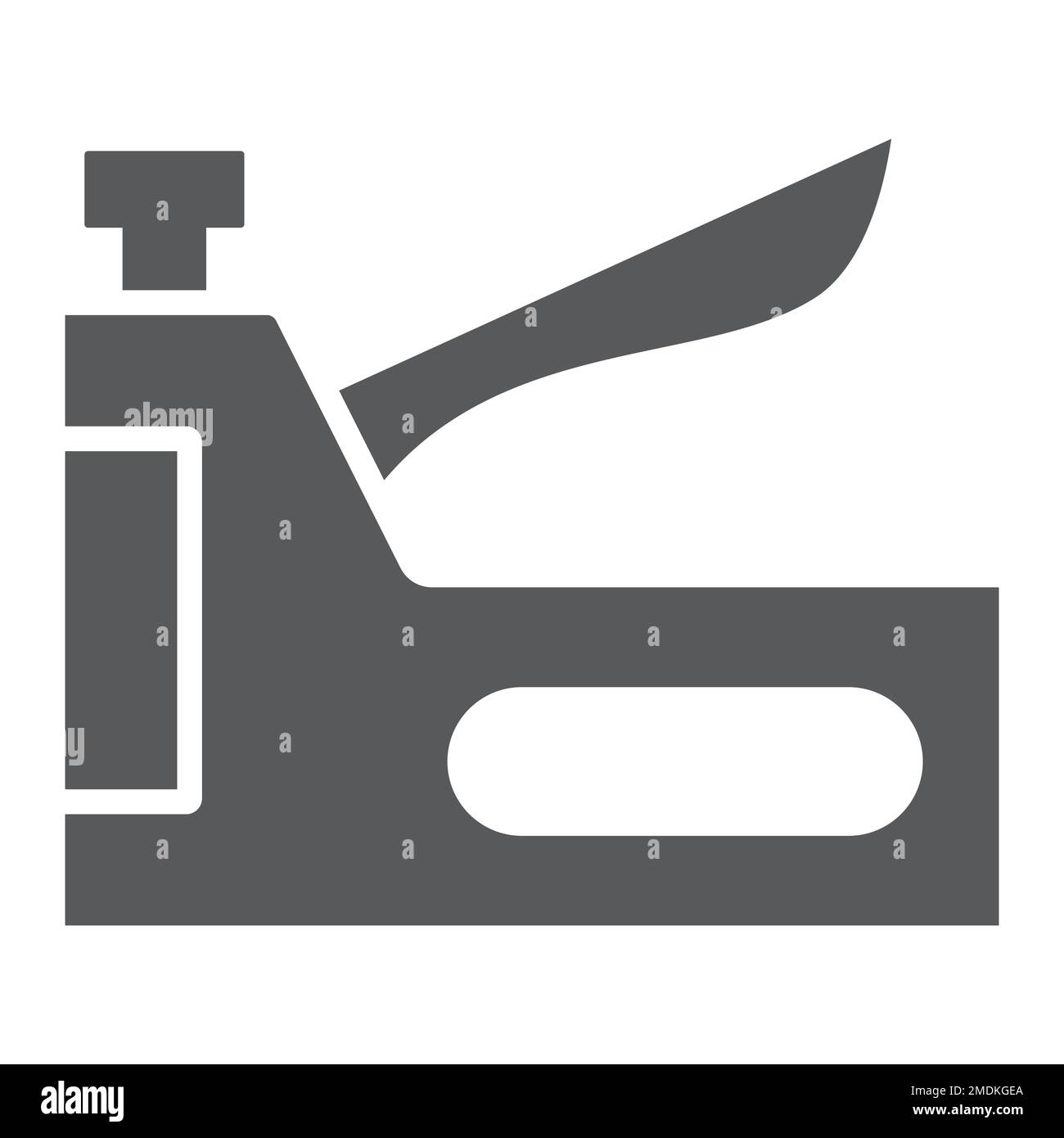 Staple gun glyph icon, tool and repair, stapler sign, vector graphics ...
