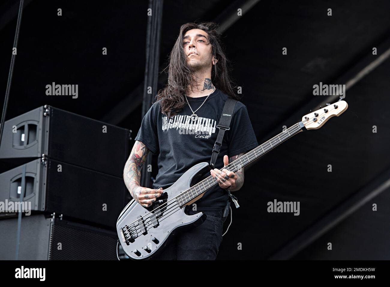 Nicholas Ruffilo of Bad Omens performs at Inkcarceration Music and ...