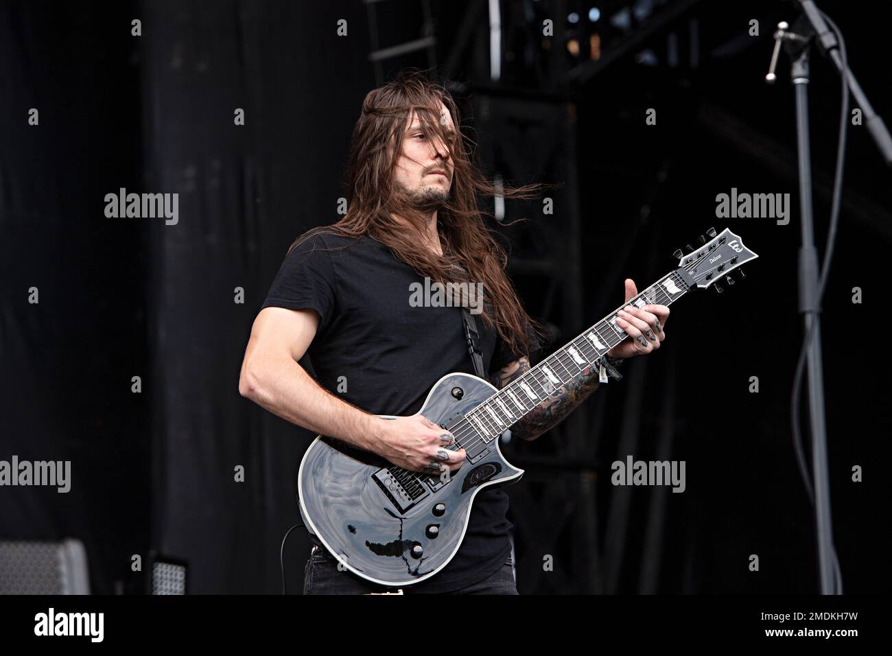 Joakim "Jolly" Karlsson of Bad Omens performs at Inkcarceration Music ...