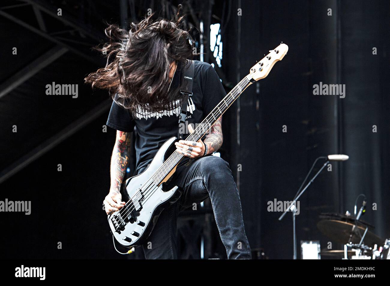 Nicholas Ruffilo of Bad Omens performs at Inkcarceration Music and ...