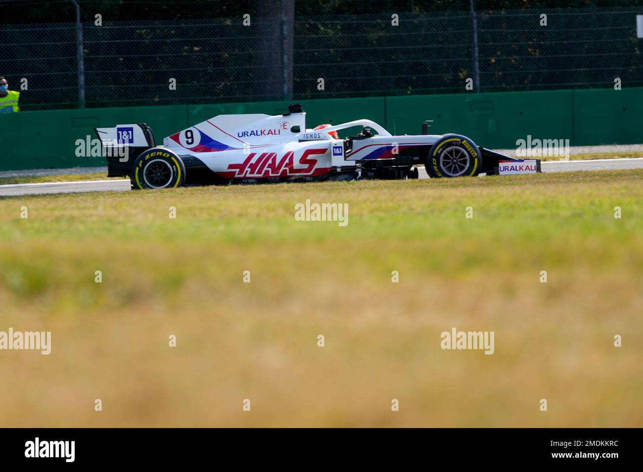 Haas driver Nikita Mazepin of Russia during a free practice at the ...