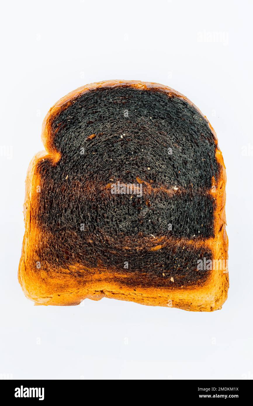 scorched toast slices, cutout Stock Photo - Alamy