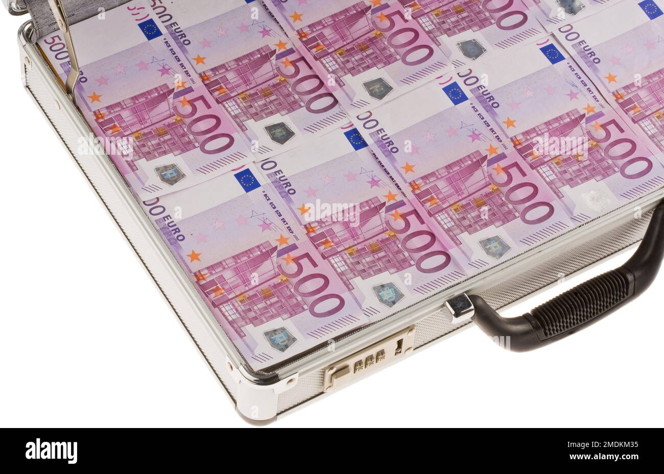 suitcase of money with 500 Euro bills Stock Photo - Alamy