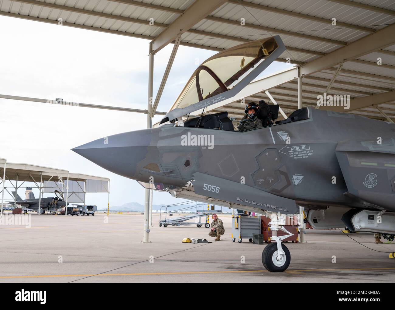 U.S. Air Force Brig. Gen. Gregory Kreuder, 56th Fighter Wing commander ...