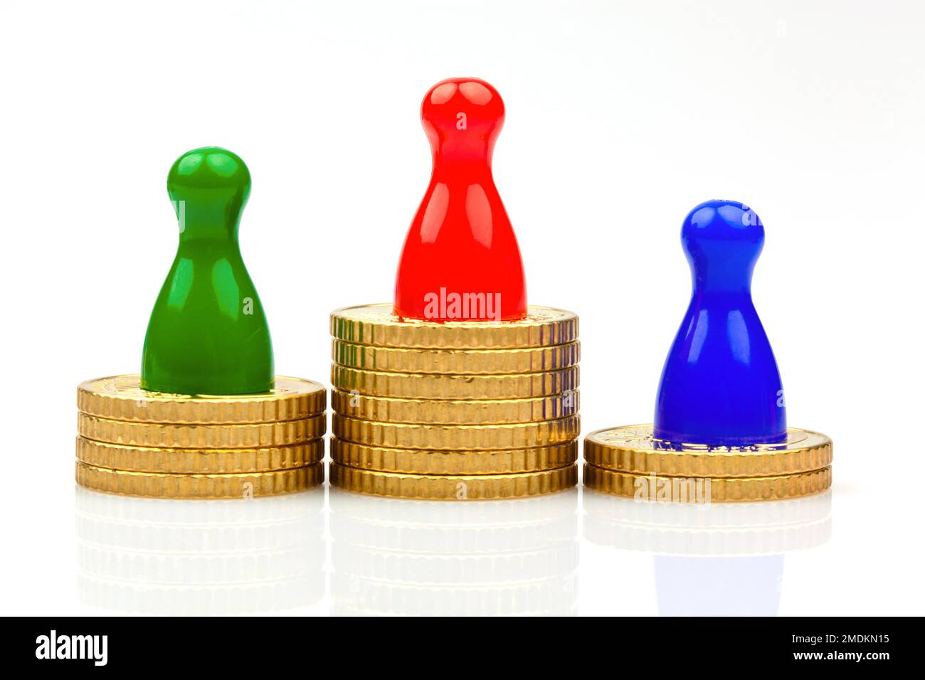 tokens on Euro coins, different earnings of differen social groups ...