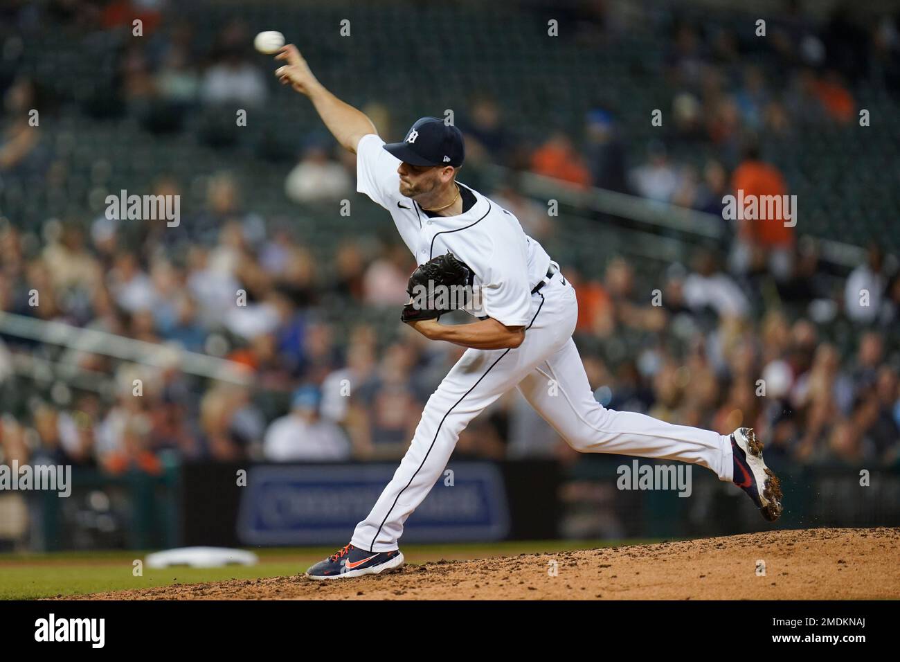 Detroit Tigers pitcher Alex Lange throws against the Tampa Bay Rays in ...