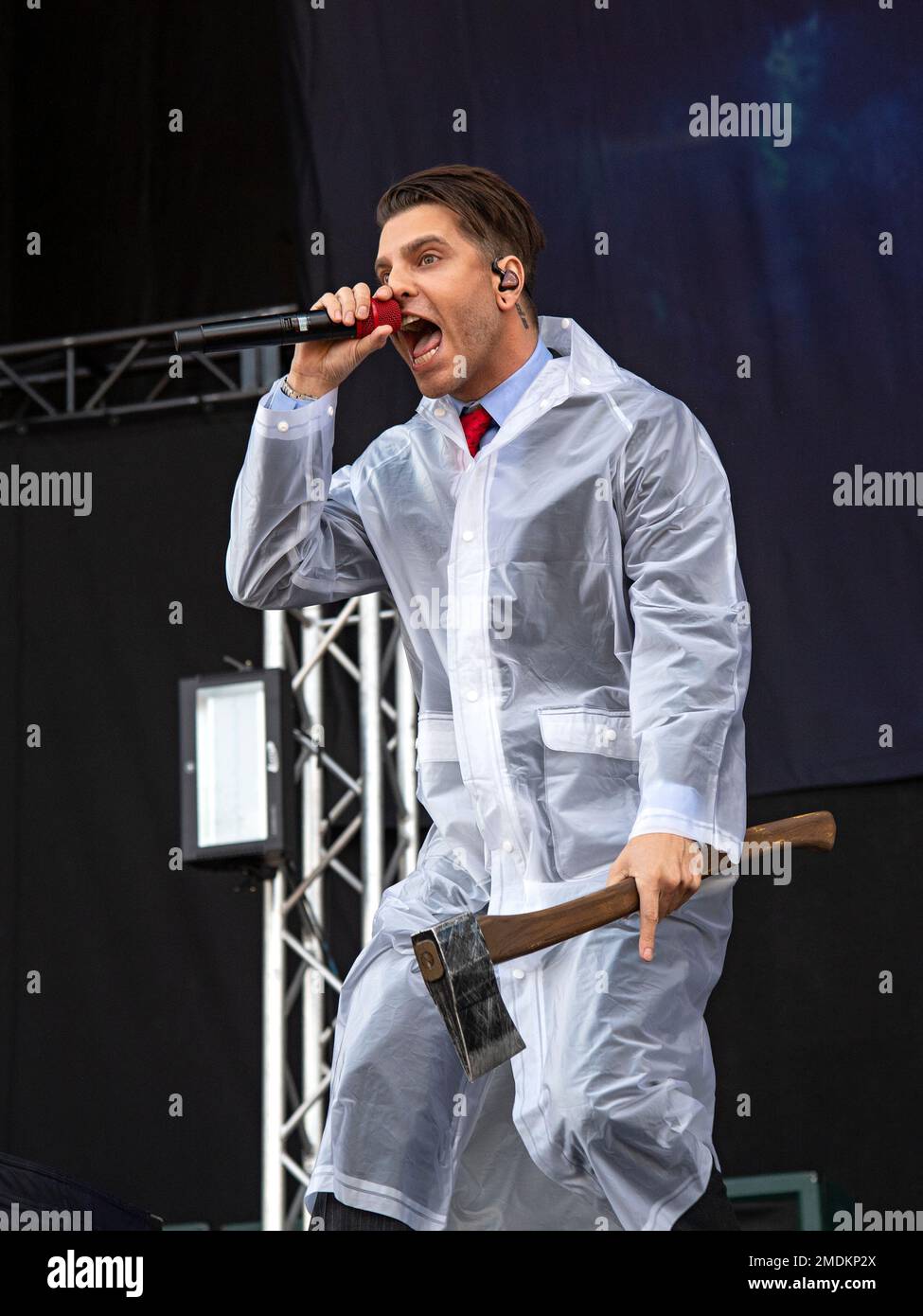 Spencer Charnas of Ice Nine Kills performs at Inkcarceration Music and ...