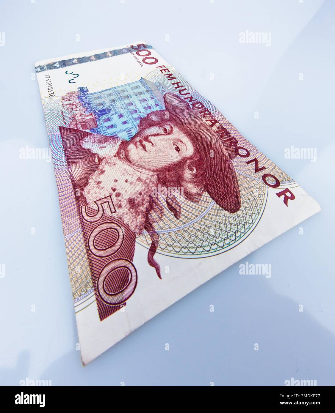 500 Swedish kronors with drawing of Karl XI, Sweden Stock Photo - Alamy