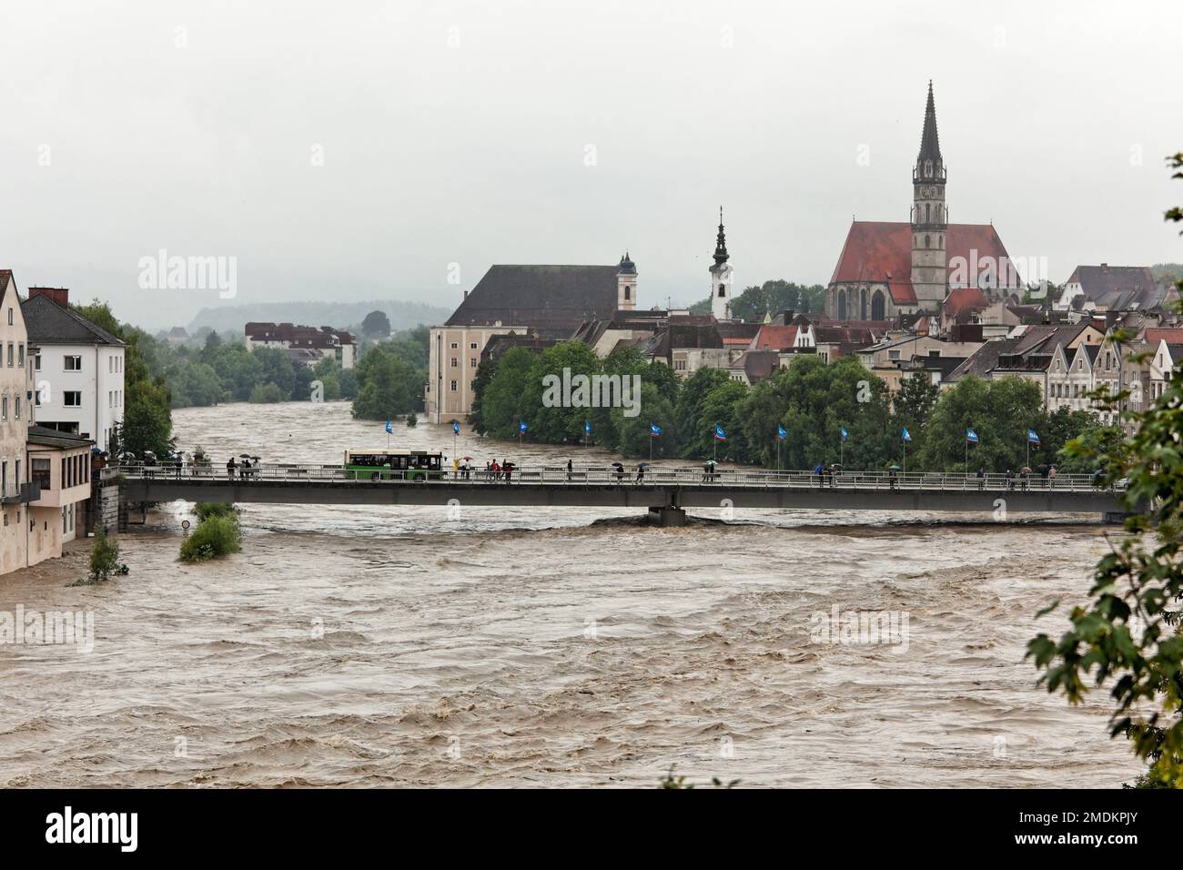 flood 2013 in Steyr, Austria, Upper Austria, Steyr Stock Photo - Alamy