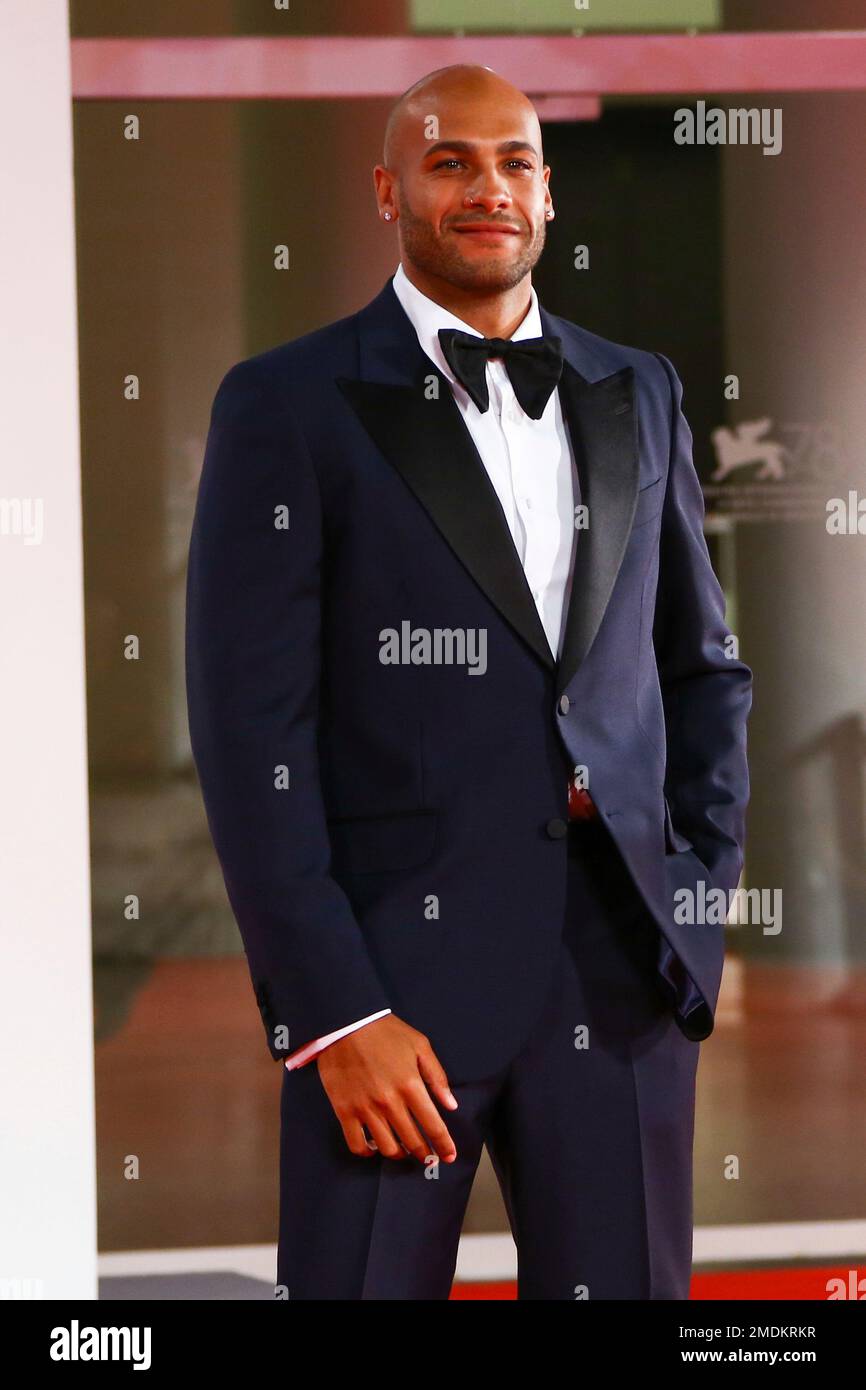 Lamont Marcell Jacobs poses for photographers upon arrival at the ...