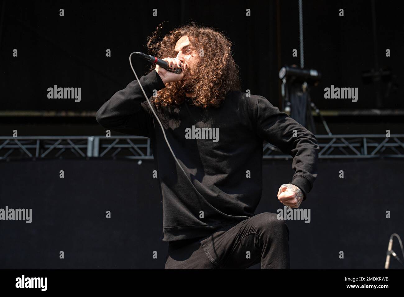 Darius Tehrani of Spite performs at Inkcarceration Music and Tattoo ...