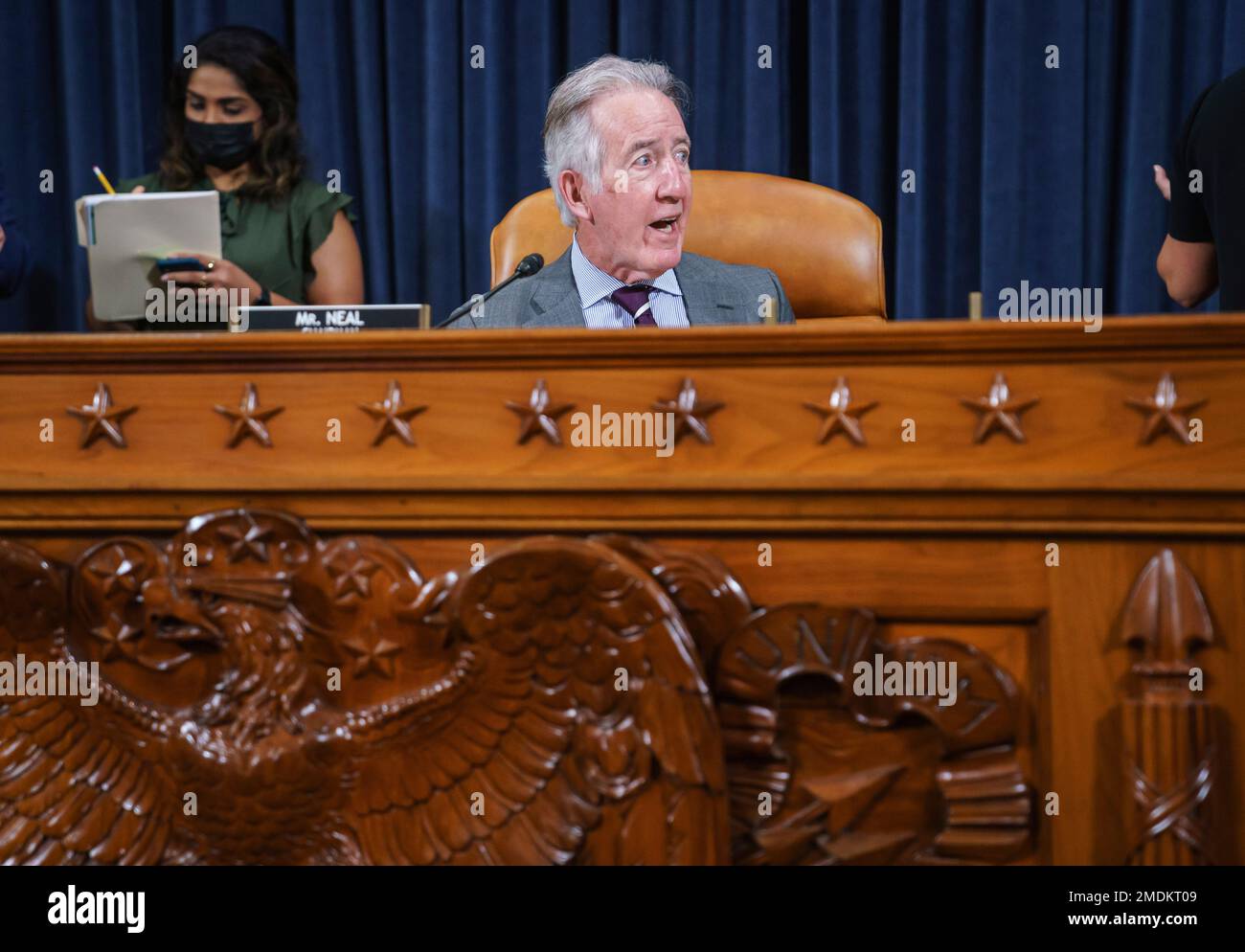 House Ways and Means Committee Chairman Richard Neal, D-Mass., gathers ...