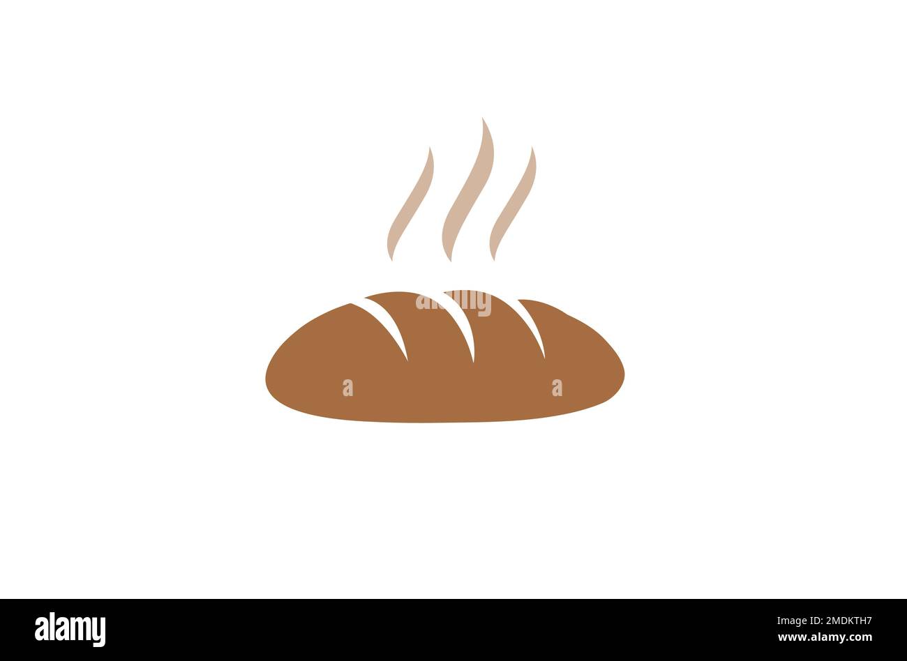 Creative Hot Bread Logo Design Symbol Vector Illustration Stock Vector ...