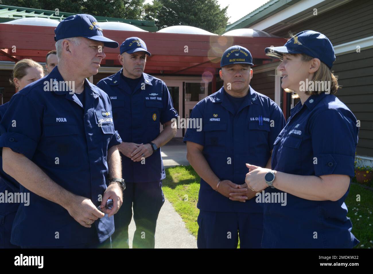 Shown from left to right are Adm. Steven D. Poulin, U.S. Coast Guard ...