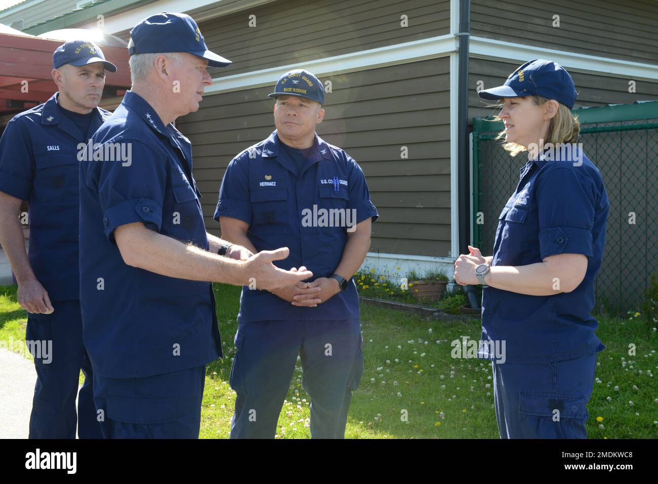 Shown from left to right are Master Chief Petty Officer Charlie F ...